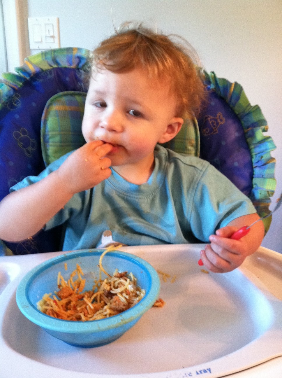 How to eat spaghetti [according to Lincoln] - The Momma Diaries