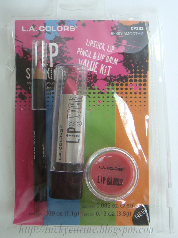 Lucky Citrine: L.A. Colors Lip Smacking Value Kit in CP232 Berry Smoothie