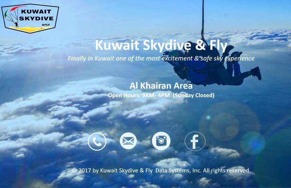 Ladies who do lunch in Kuwait: Kuwait Skydive For Those Who Want To Fly