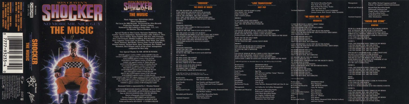 EvenSpot Speaks: 1989, Shocker Soundtrack on Cassette and CD