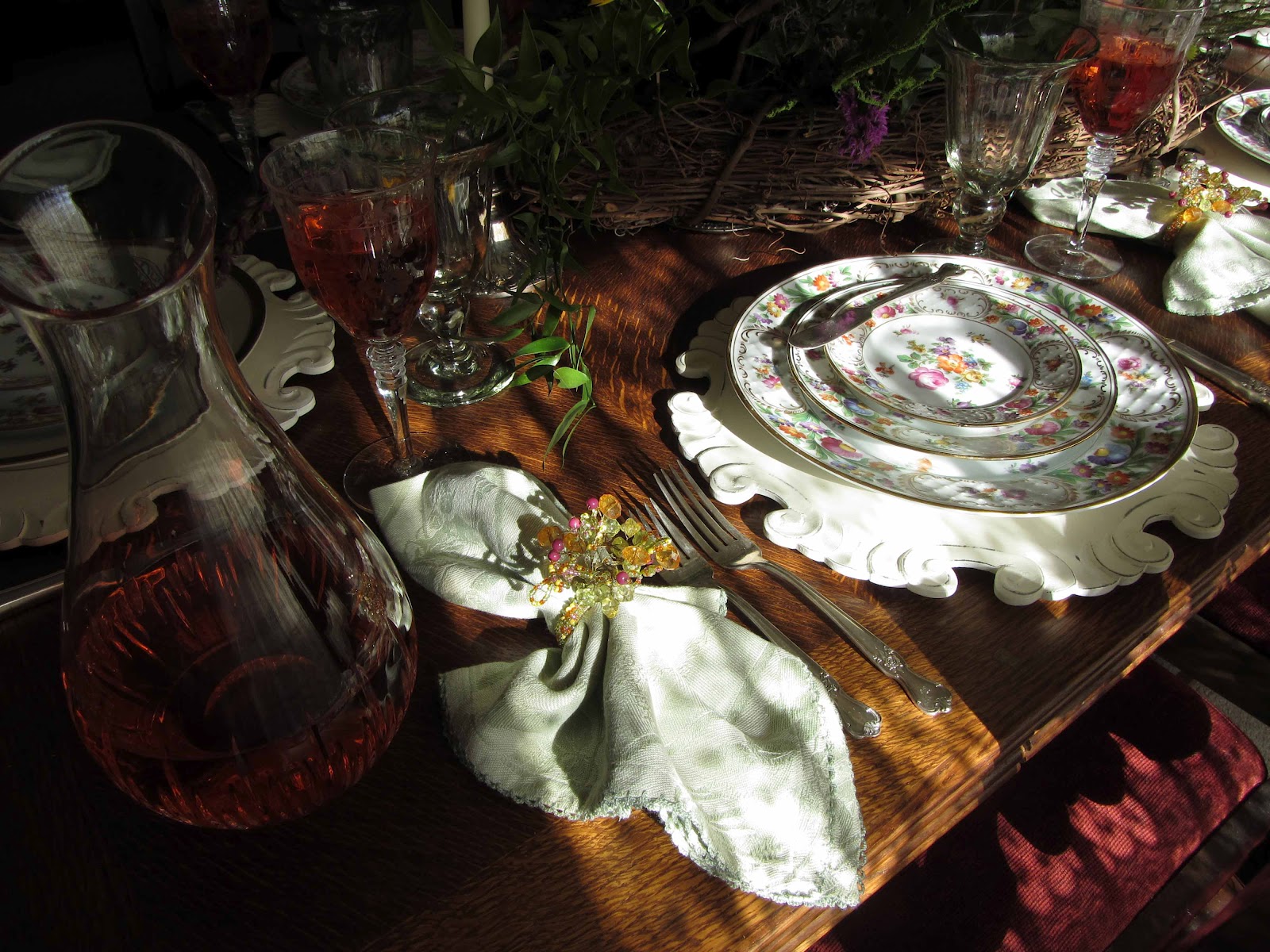 Creative Journeys: Rustic Schumann Tablescape