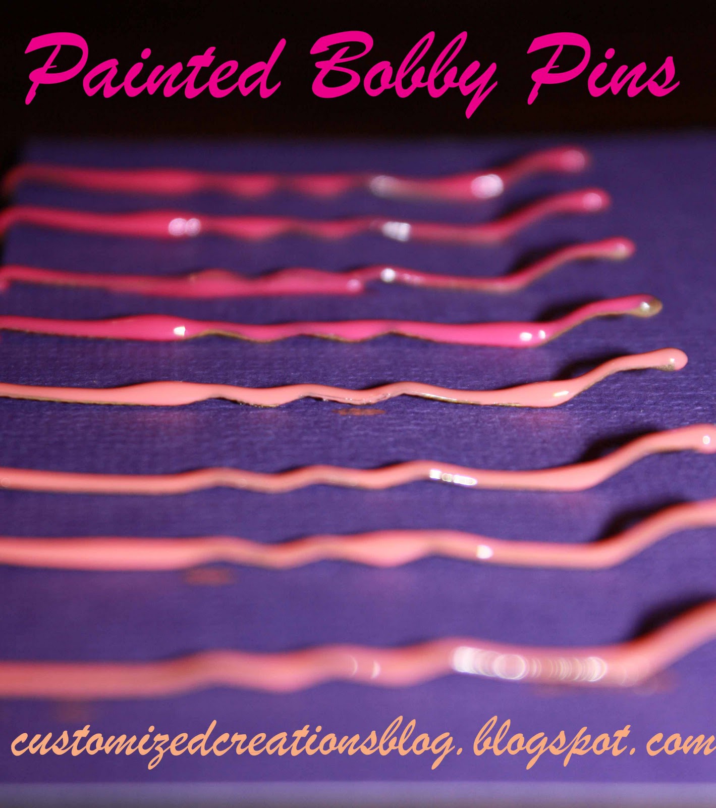 Customized Creations: Repurpose Wednesday: Painted Bobby Pins