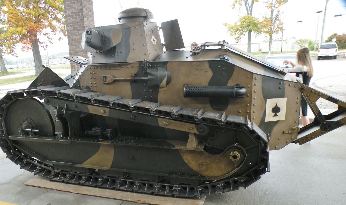 Just A Car Guy: Patton’s tank—a World War I-era Ford M1917—stands over ...