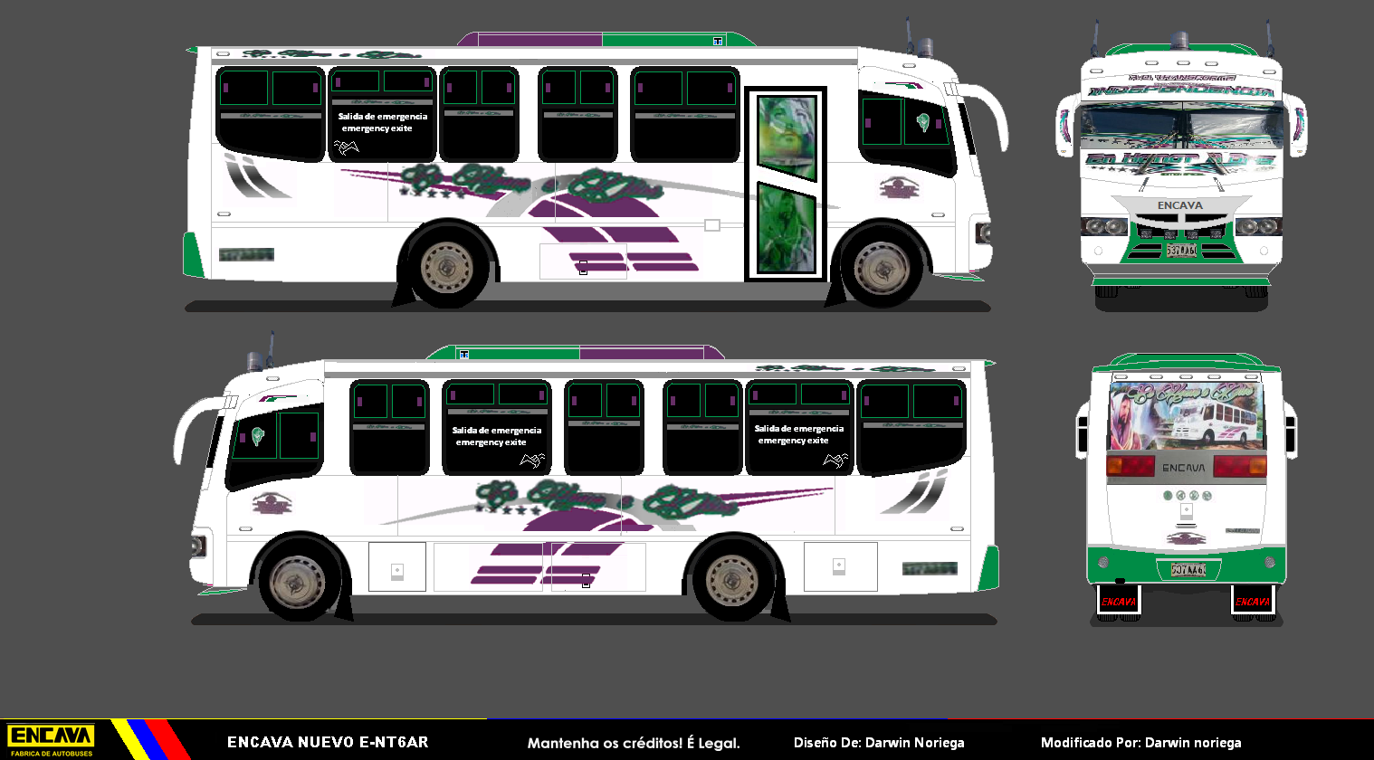 Diseños Autobuses Venezuela: Encavas Pintadas