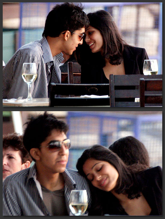 Lady Gaga: Freida Pinto and Dev Patel Caught Kissing Over Dinner