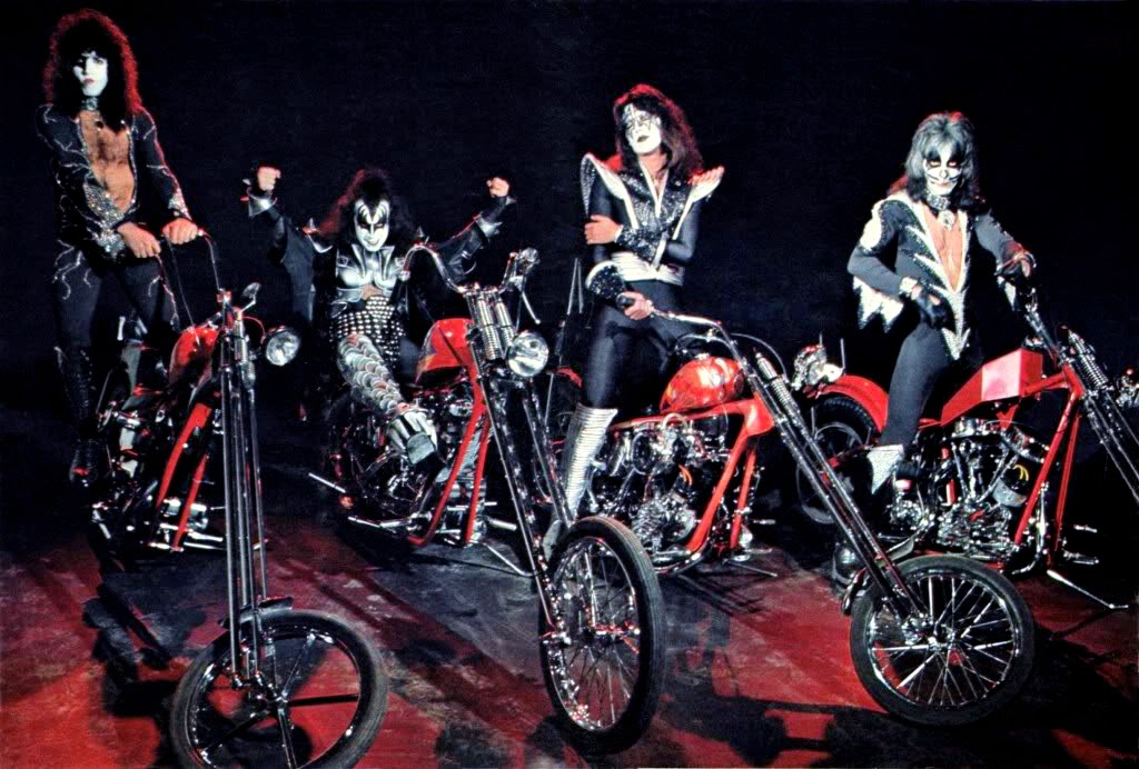 Just A Car Guy: KISS chopper photoshoot from the 70's