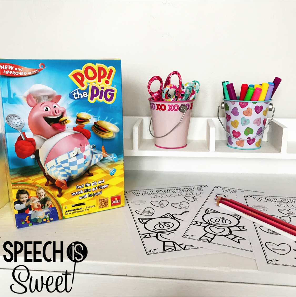 Be Swine! Valentine's Day Articulation Freebie! - Speech is Sweet