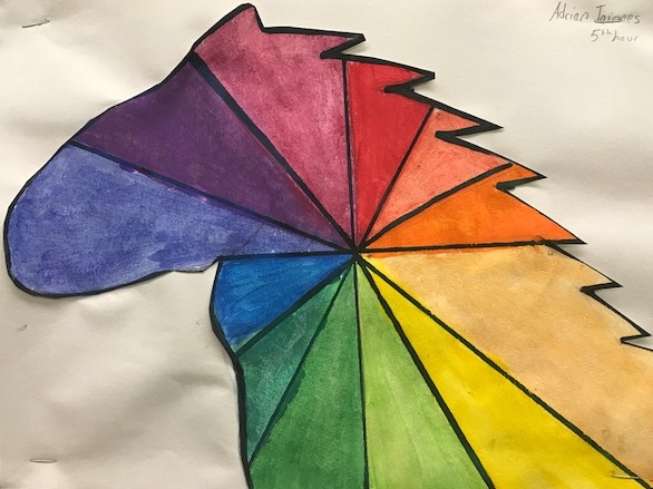 Mrs. Nhu's Oakdale Art Class: Crazy Shaped Color Wheel!