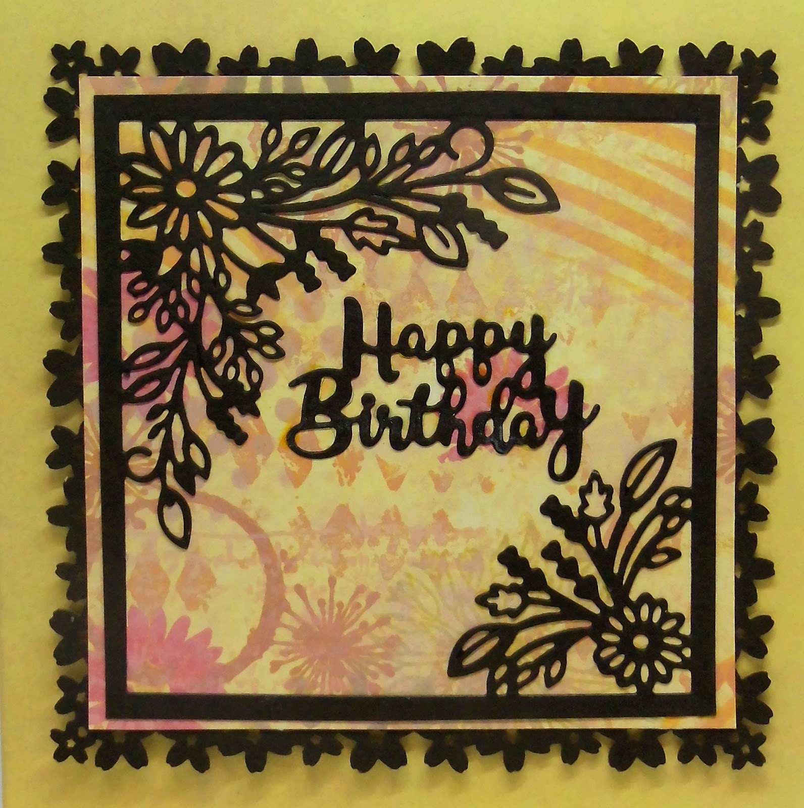 Sarah's Craft Shed: Birthday Card using a Master Board and Dies
