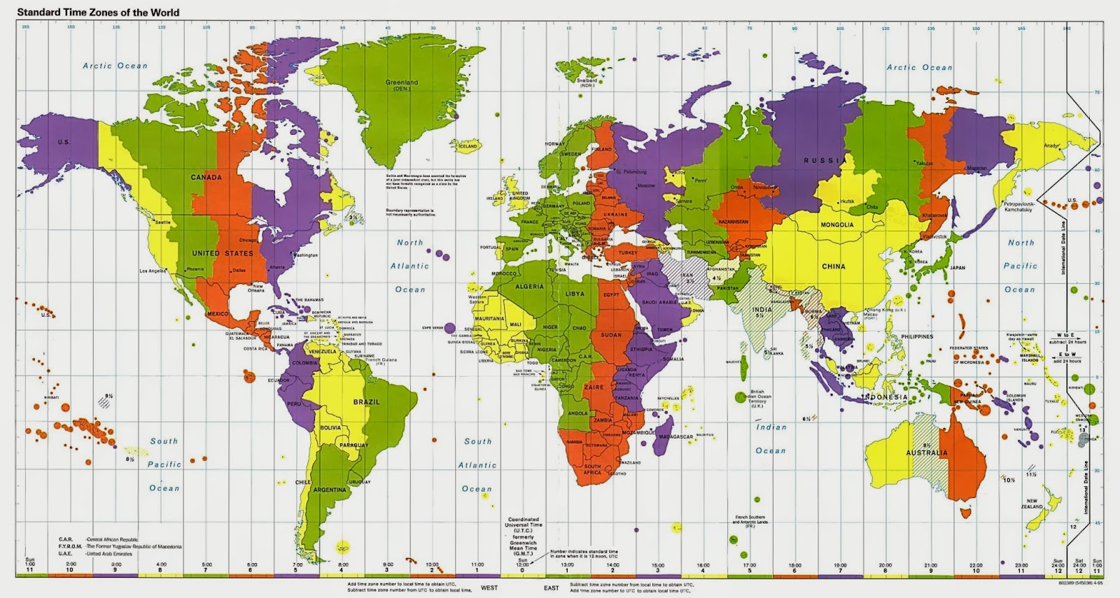 CLIO´S WORKSHOP: Time zones map