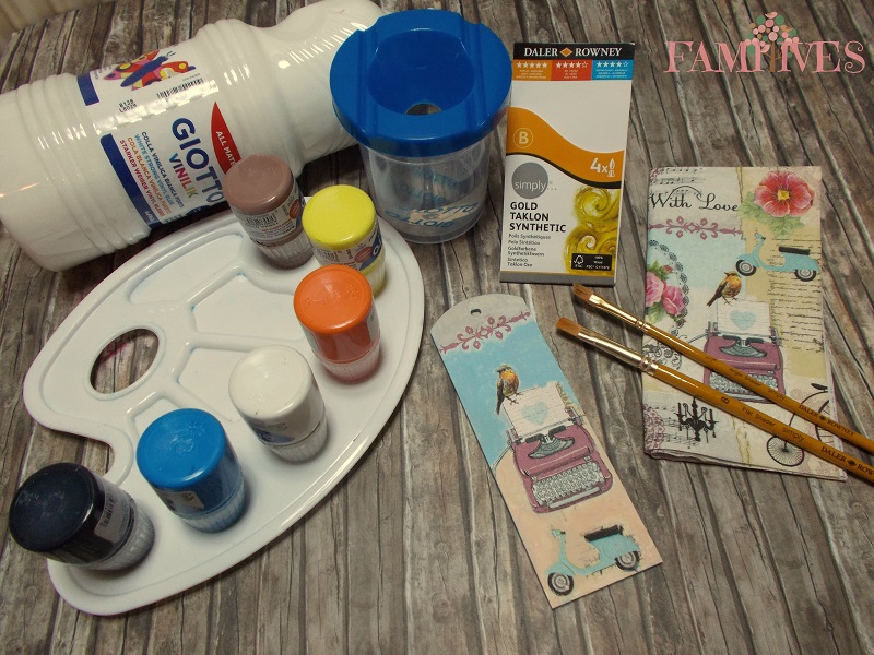 Do you like decoupage; Make your own bookmark with this technique ...