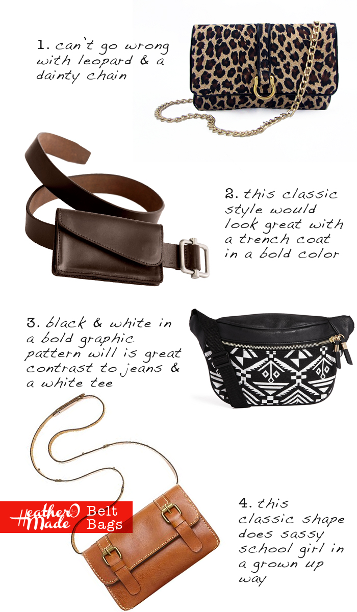 Heather O Made: Belt Bags