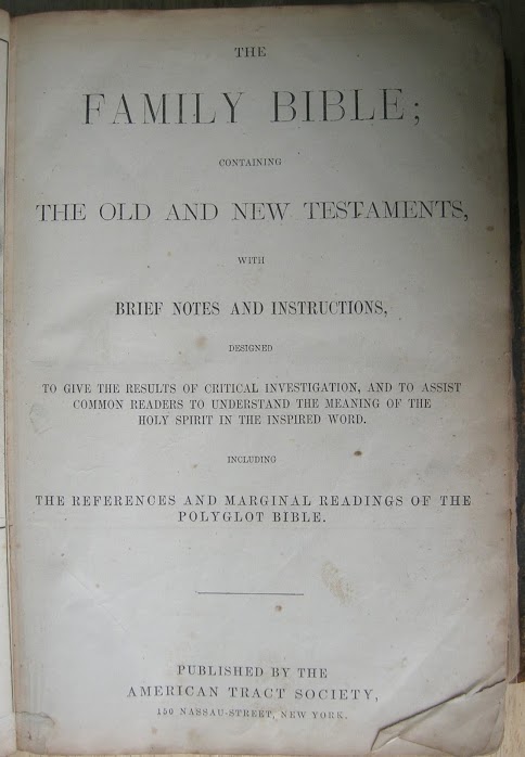 Heirlooms Reunited: Family Bible of Daniel and Mary Davis of Wales to ...