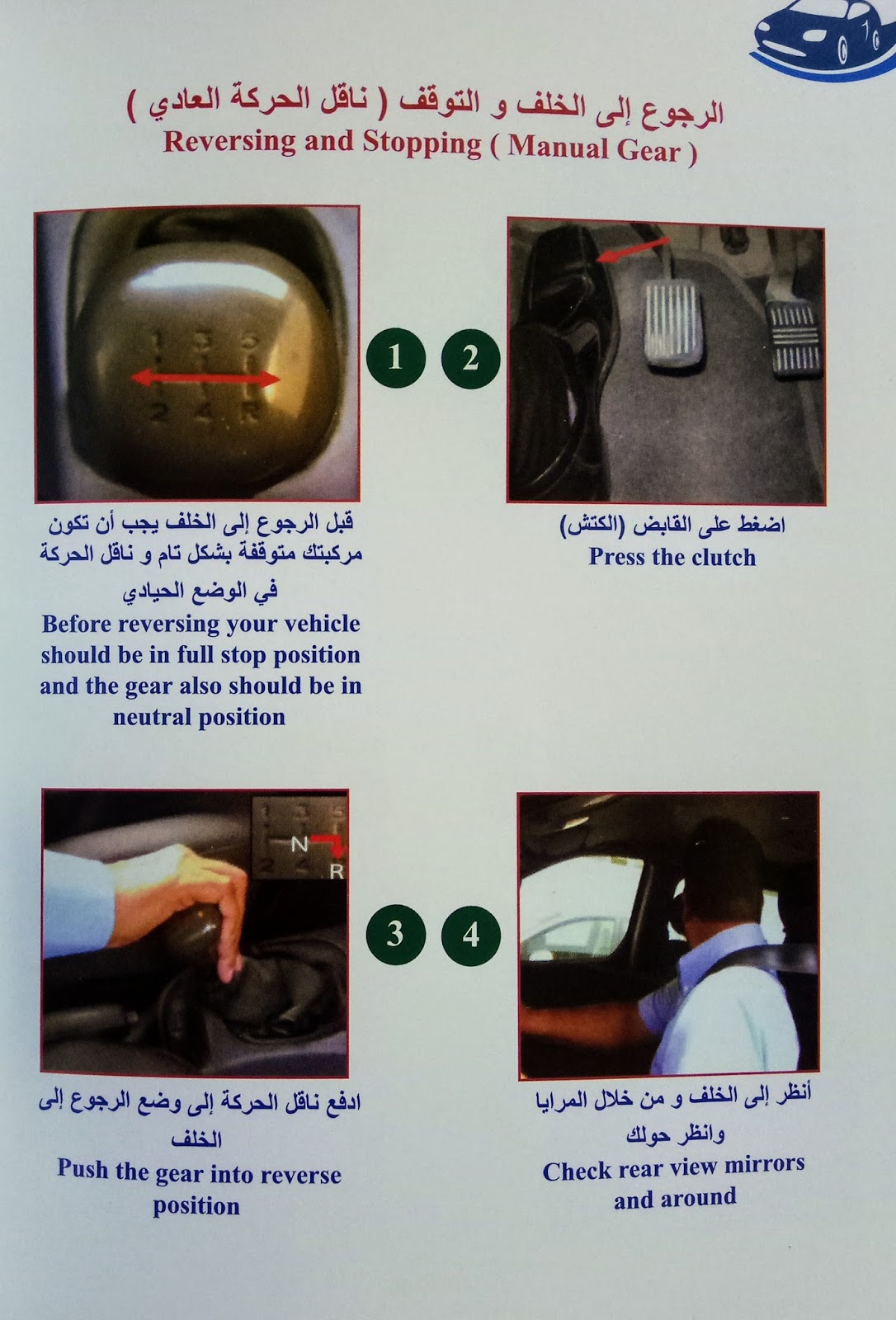 Sweden Driving Institute Reversing And Stopping Manual And Automatic