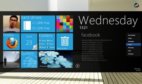 Rainmeter system monitoring skins - polaever
