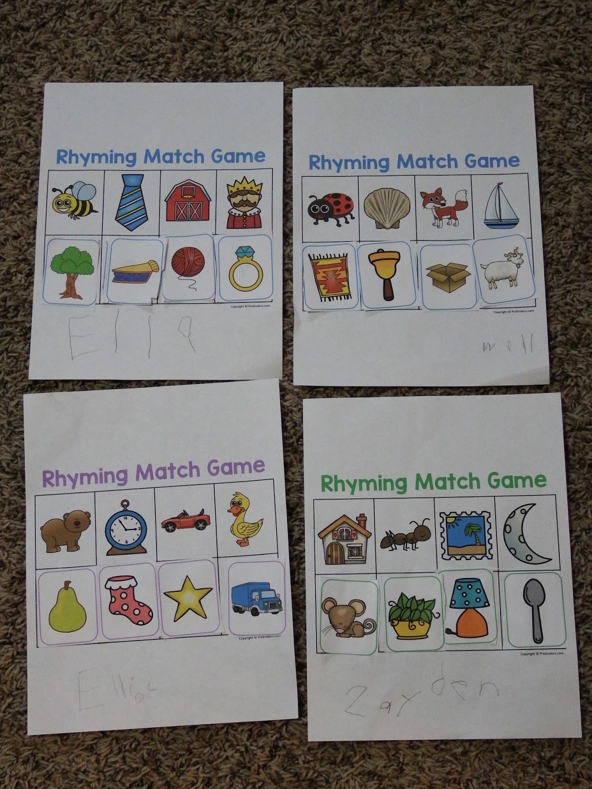 Chipman's Corner Preschool: Week 2: Color Wheels & Rhyming