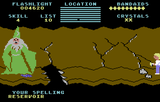 VGJUNK: CAVE OF THE WORD WIZARD (COMMODORE 64)