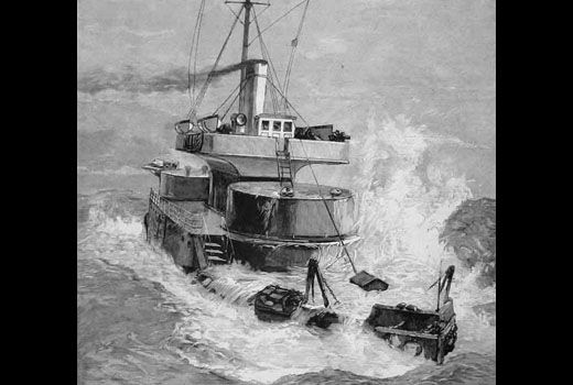 Retro Brit : HMS Hecate an 1871 Cyclops class coastal defense vessel