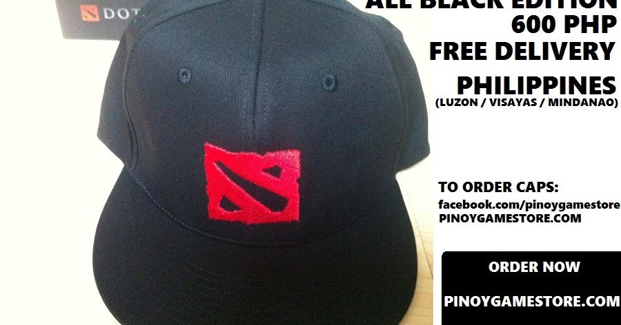 All Black Dota 2 Snapback Cap - Philippines ~ Pinoy Game Store - Online ...