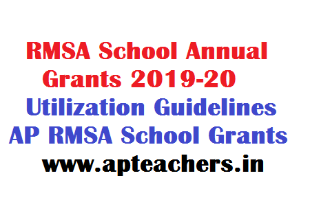RMSA School Annual Grants 2019-20 Utilization Guidelines AP RMSA School ...