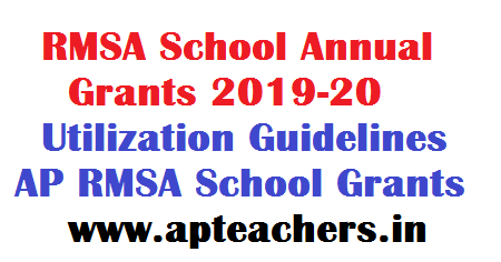 RMSA School Annual Grants 2019-20 Utilization Guidelines AP RMSA School ...
