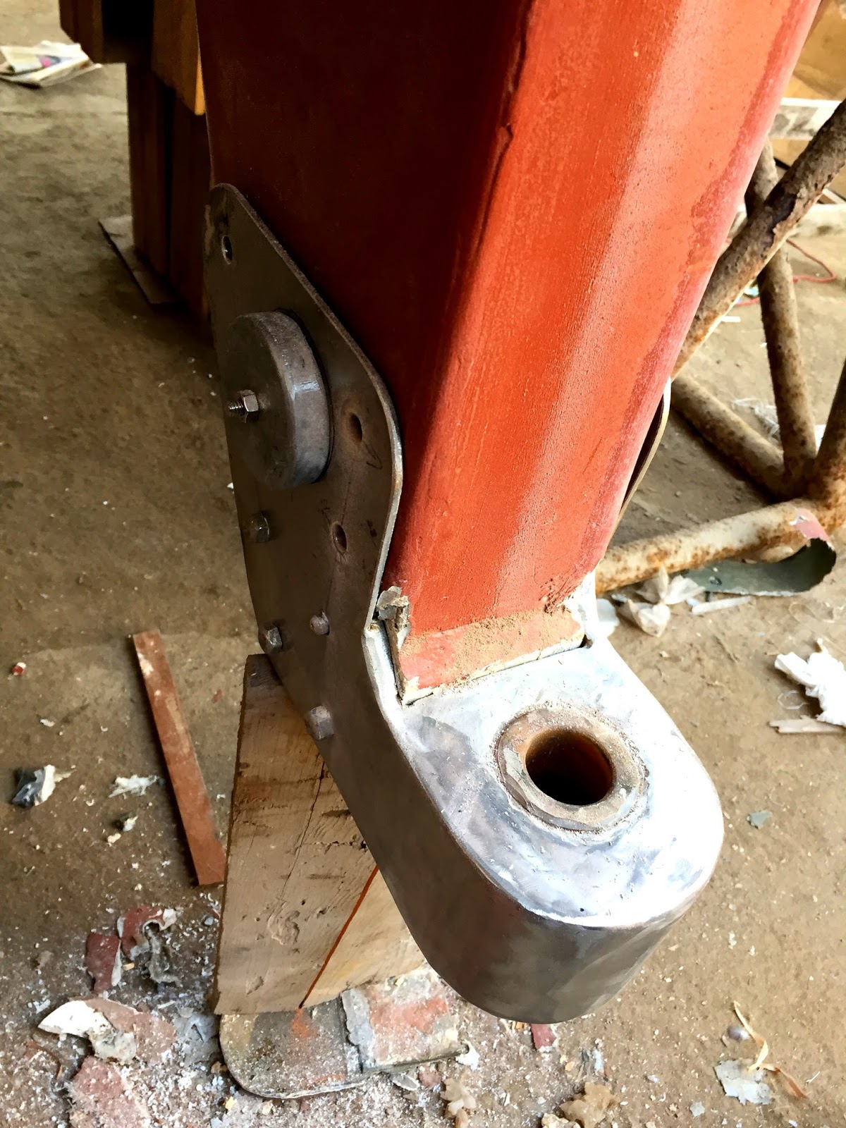 Triple support rudder system