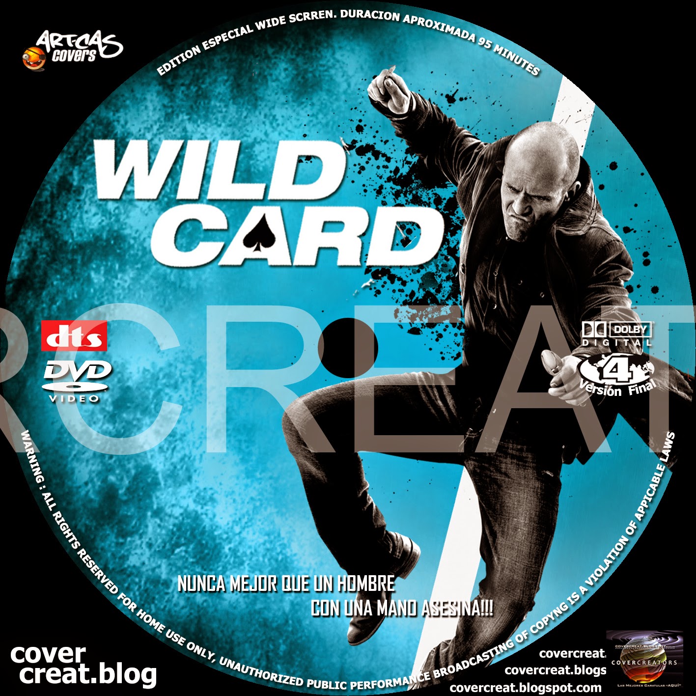 COVERCARATULAS DE DVD - CD COVERCREATORS: WILD CARD DVD COVER CD 2014 ...