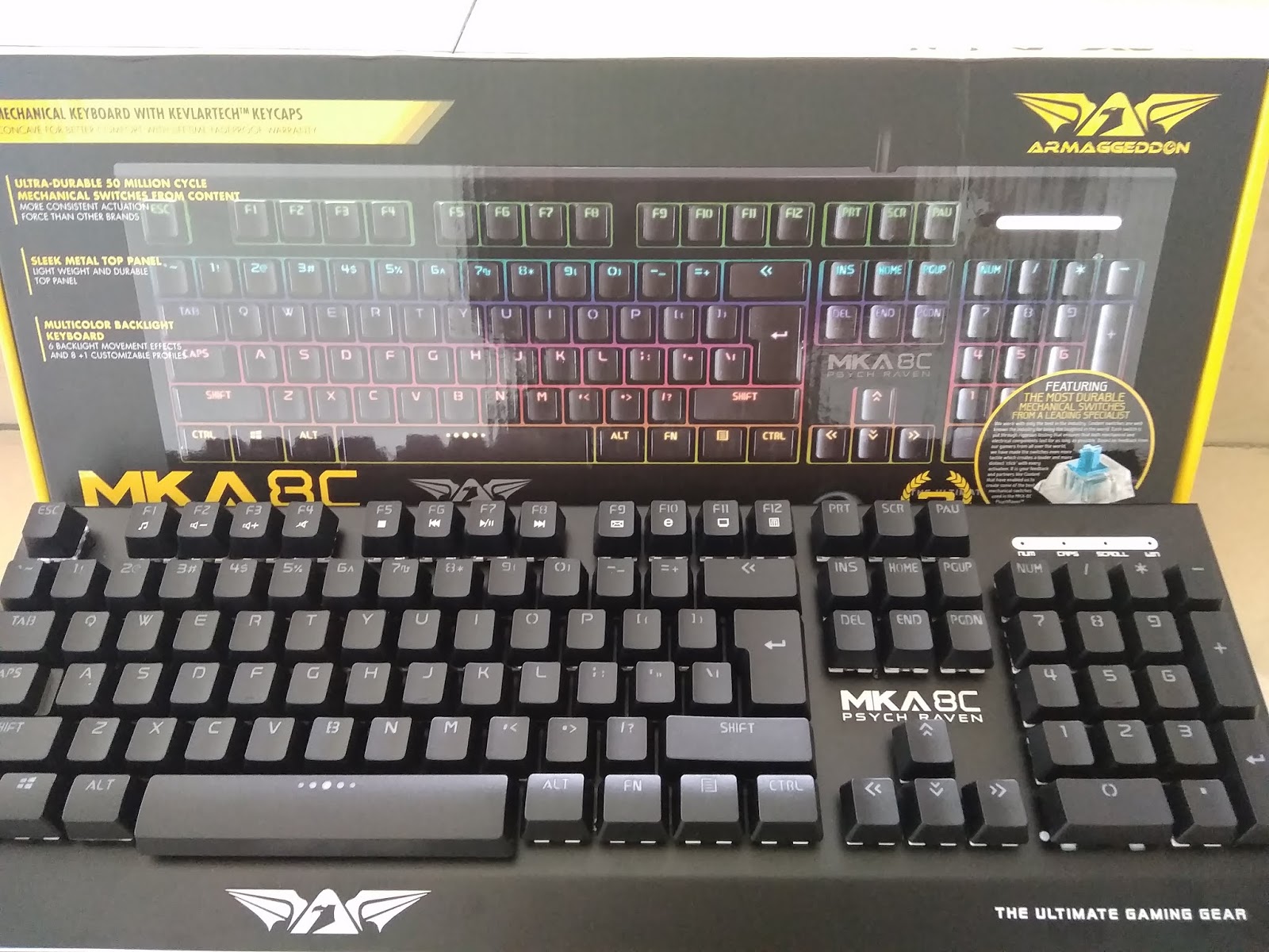Main Games Makin Asyik dengan Gaming Keyboard Armaggeddon MKA-8C