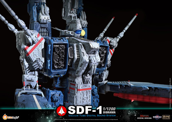 Robotech - Robotech SDF-1 Macross, Diorama Vacuum Tube Digital Sound ...