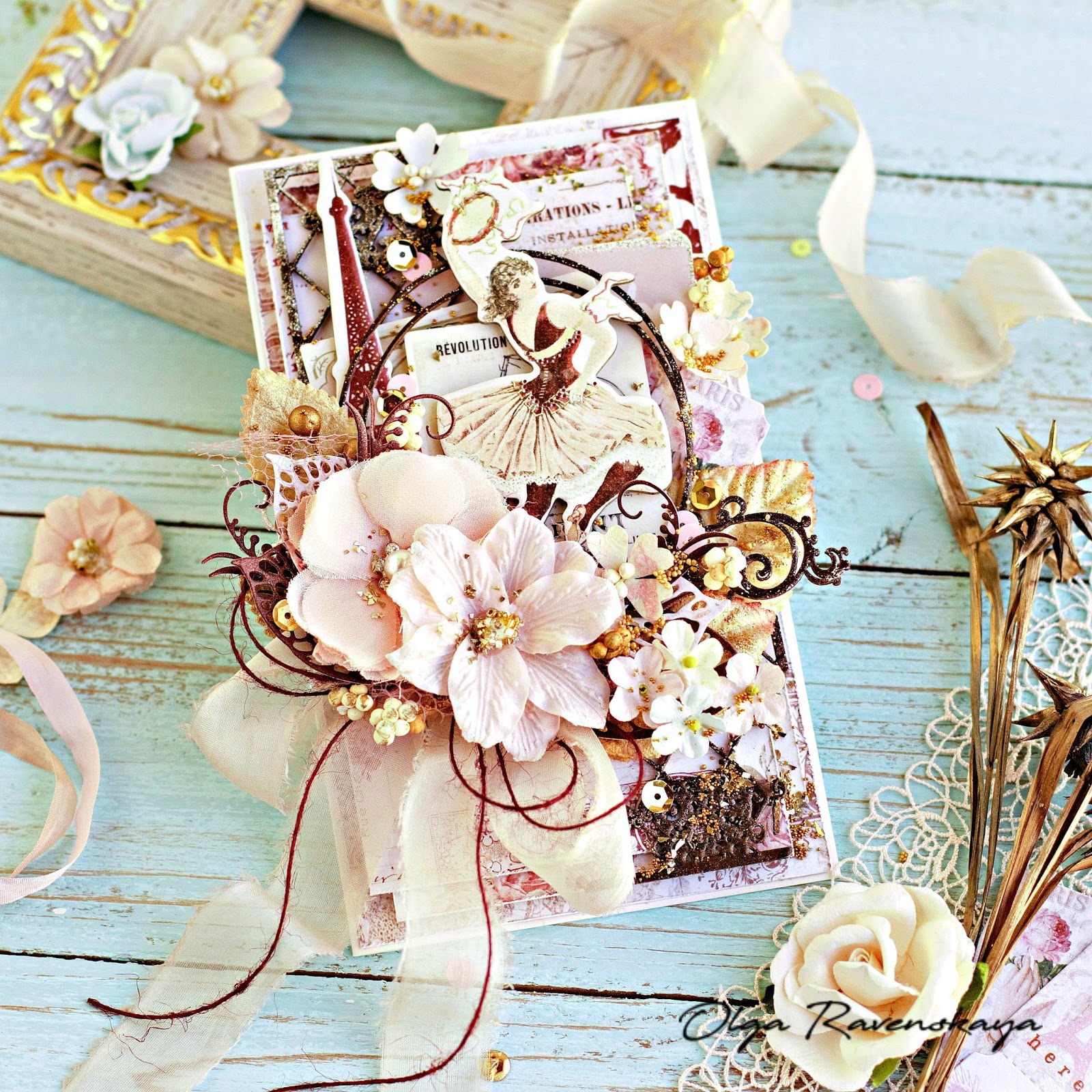 Scrapiniec inspirations on blogspot: Two Feminine cards