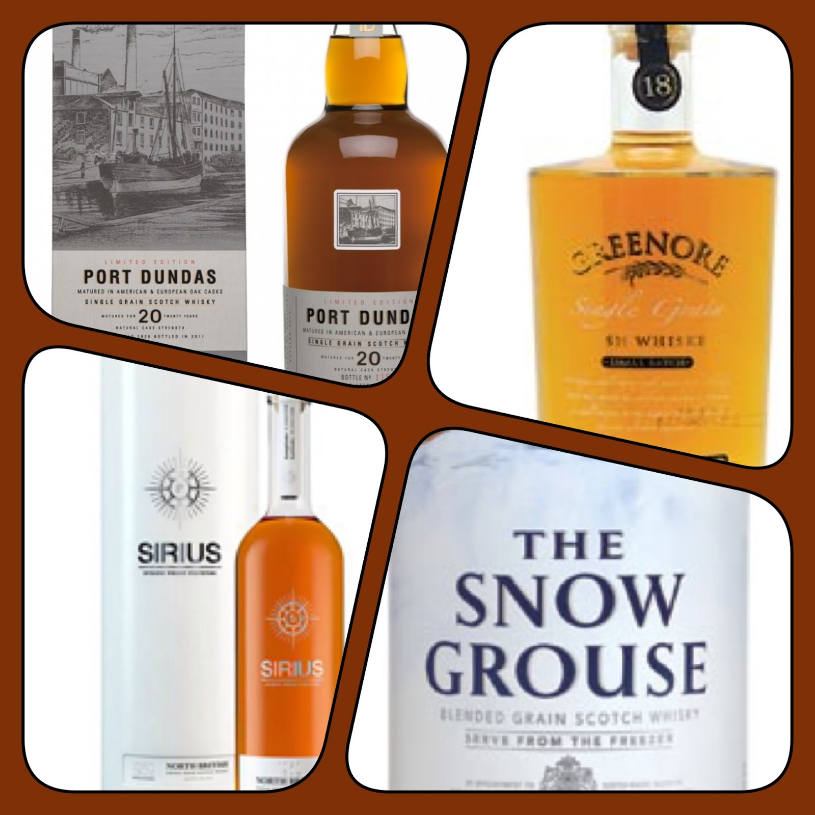 de whiskykelder: Grain Whisky "Snow Grouse gekoeld gedronken"