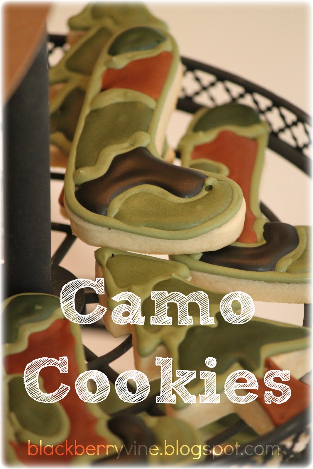 The Blackberry Vine: Camo Cookies & Trees