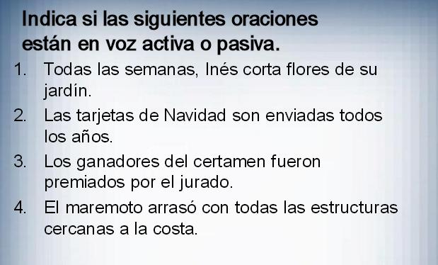 Escuela pública Séptimo tarde 2015: Predicado y sus modificadores