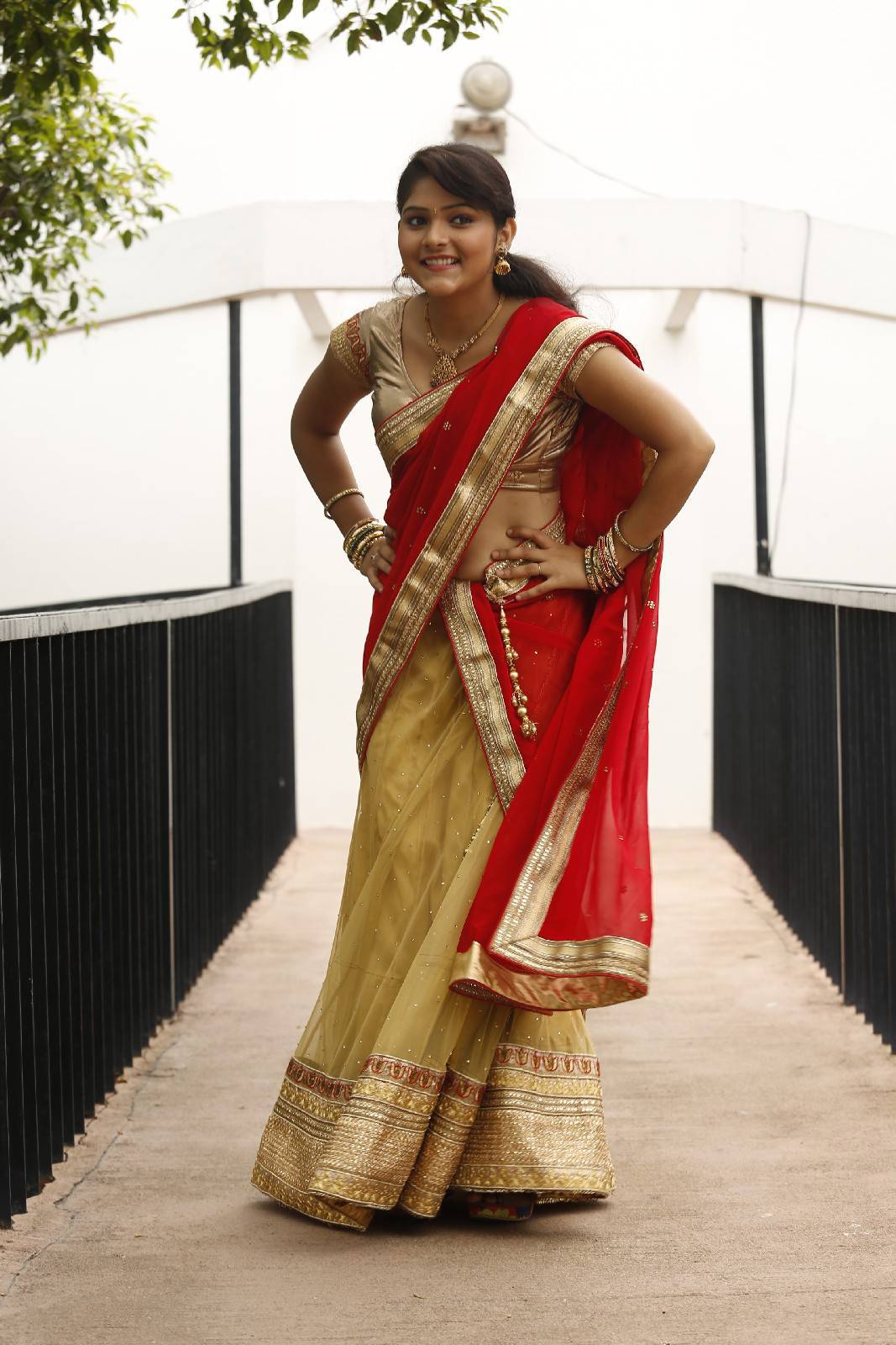 Haritha Tollywood Hot Model in Half Saree | HD Celebs Adda