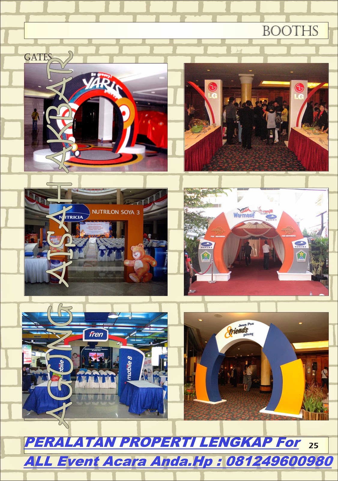Rental Peralatan Pesta & Berbagai Event Acara : PERALATAN PROPERTI ...