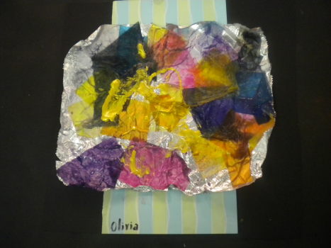 Explorations in Art: (Pr-K) Collage experiments using tissue paper and ...