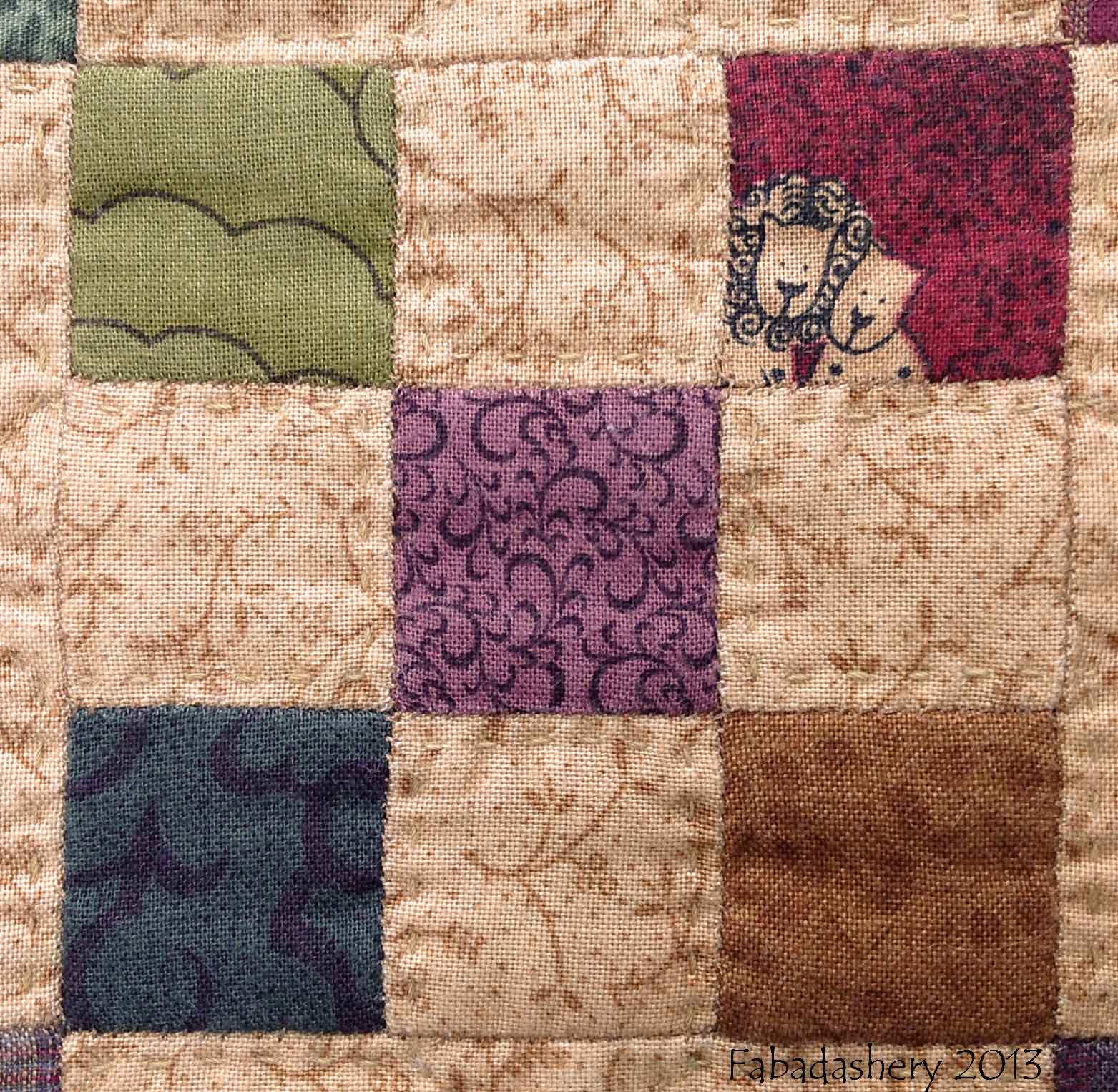 Fabadashery: Single Irish Chain Charm Quilt