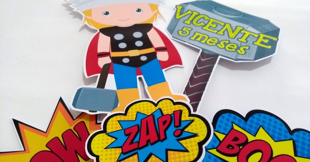 Dona Maroca: Topper para Bolo Thor