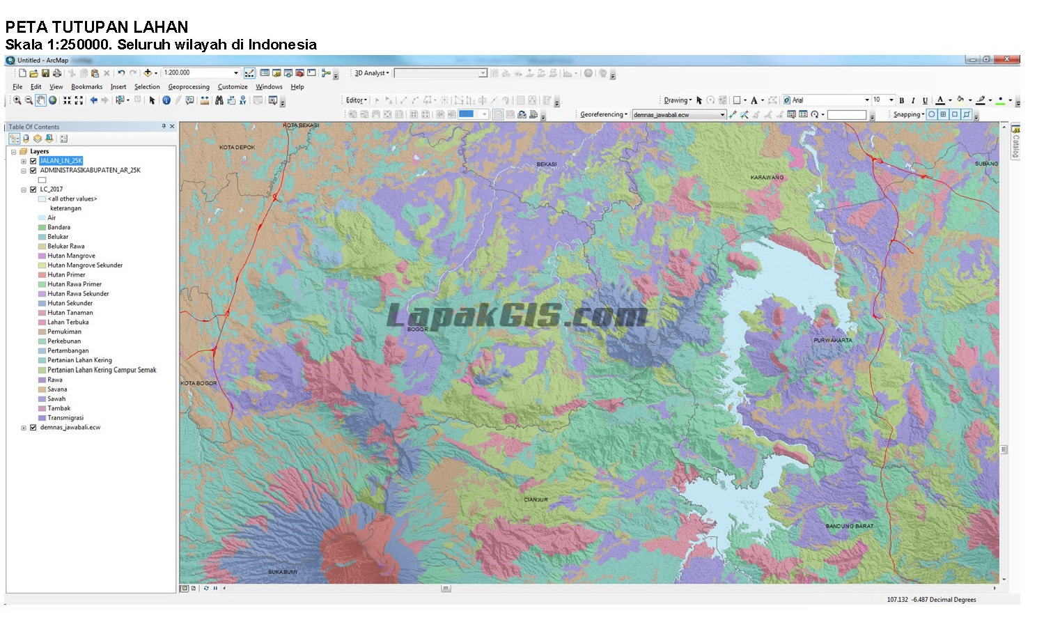 Shapefile Peta Tutupan Lahan KLHK Terbaru Seluruh Indonesia - Lapak GIS