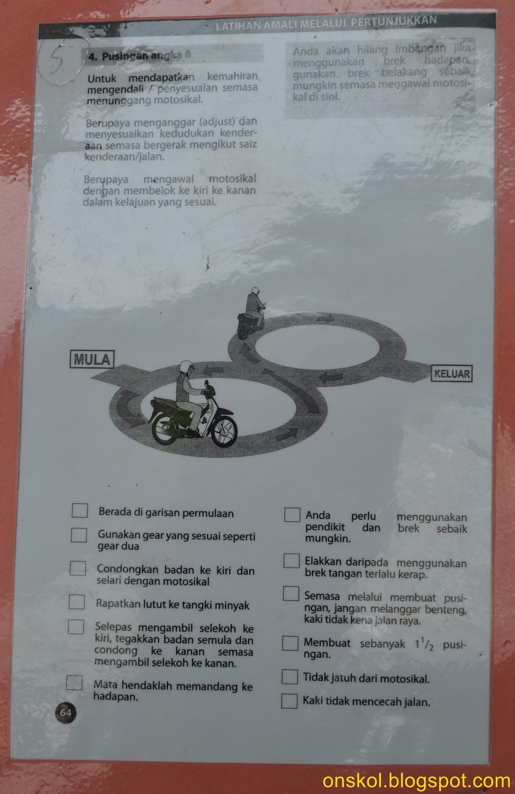 Online School (On Skool): Ujian Bahagian 2 & 3 Lesen Motosikal B2