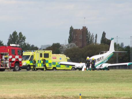 Kathryn's Report: Piper Aztec: Aircraft gear collapsed on landing ...