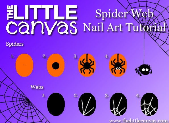 Spider & Webs Nail Art + Tutorial! - The Little Canvas