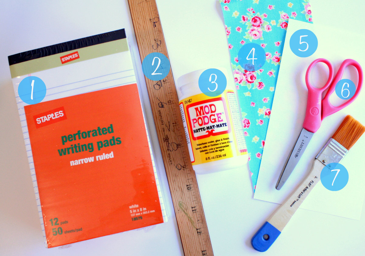 DIY Scrappy Fabric Notepad Tutorial - Sahnda Marie