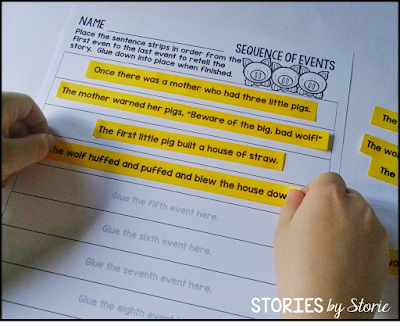 Sequence of Events Practice Using The Three Little Pigs