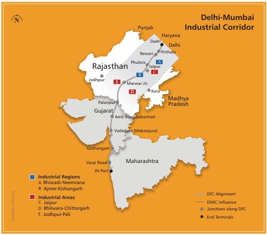 Dedicated Freight Corridor (DFC) in Rajasthan ~ Rajasthan GK | Current ...
