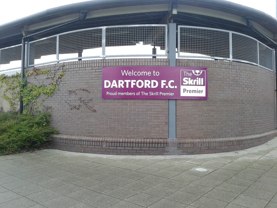 The Rainham End.: Princes Park - Dartford