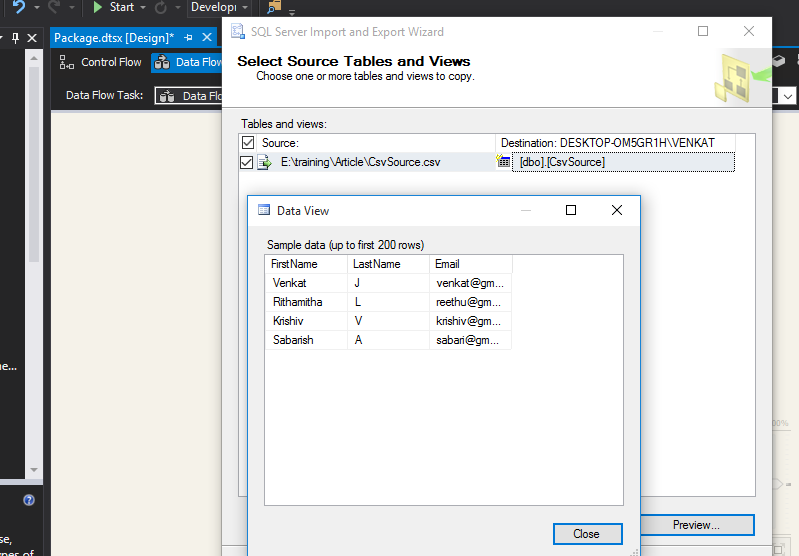 Welcome to SQLServer MVP Blog: SSIS Import Export Wizard with CSV ...