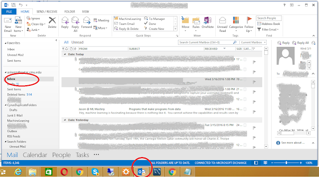Asker Ali M: A Bug with Microsoft Outlook - Showing unread mail in Taskbar