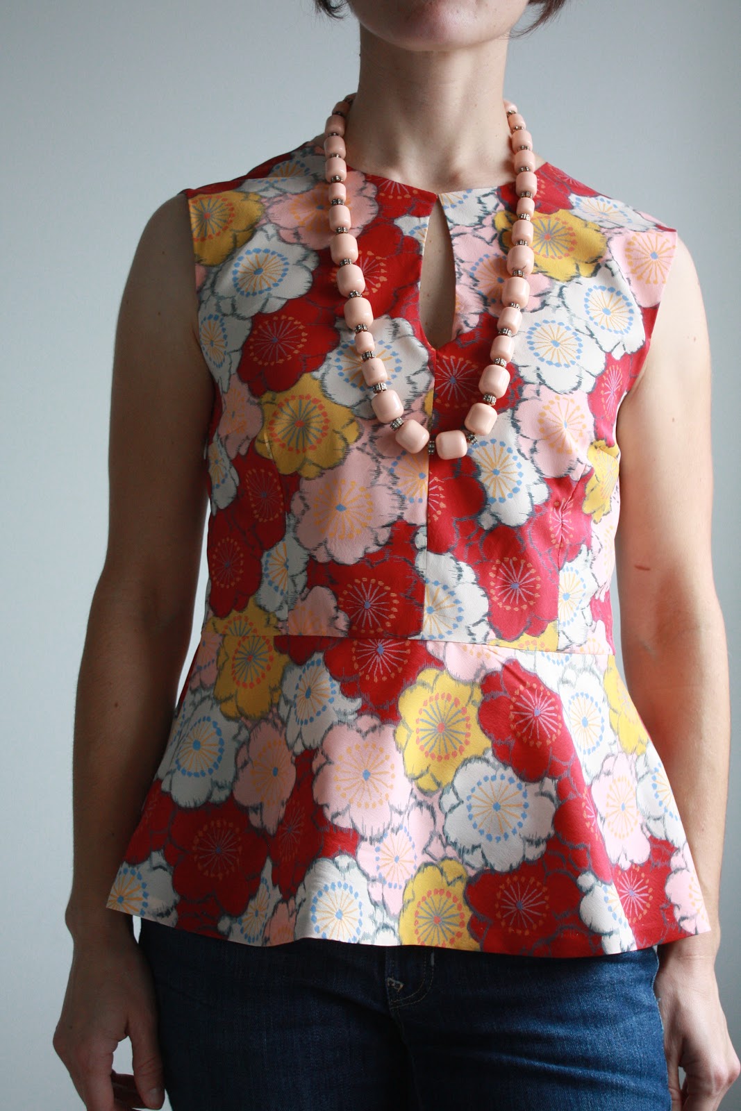 Nicole at Home: Peplum blouse, pattern review