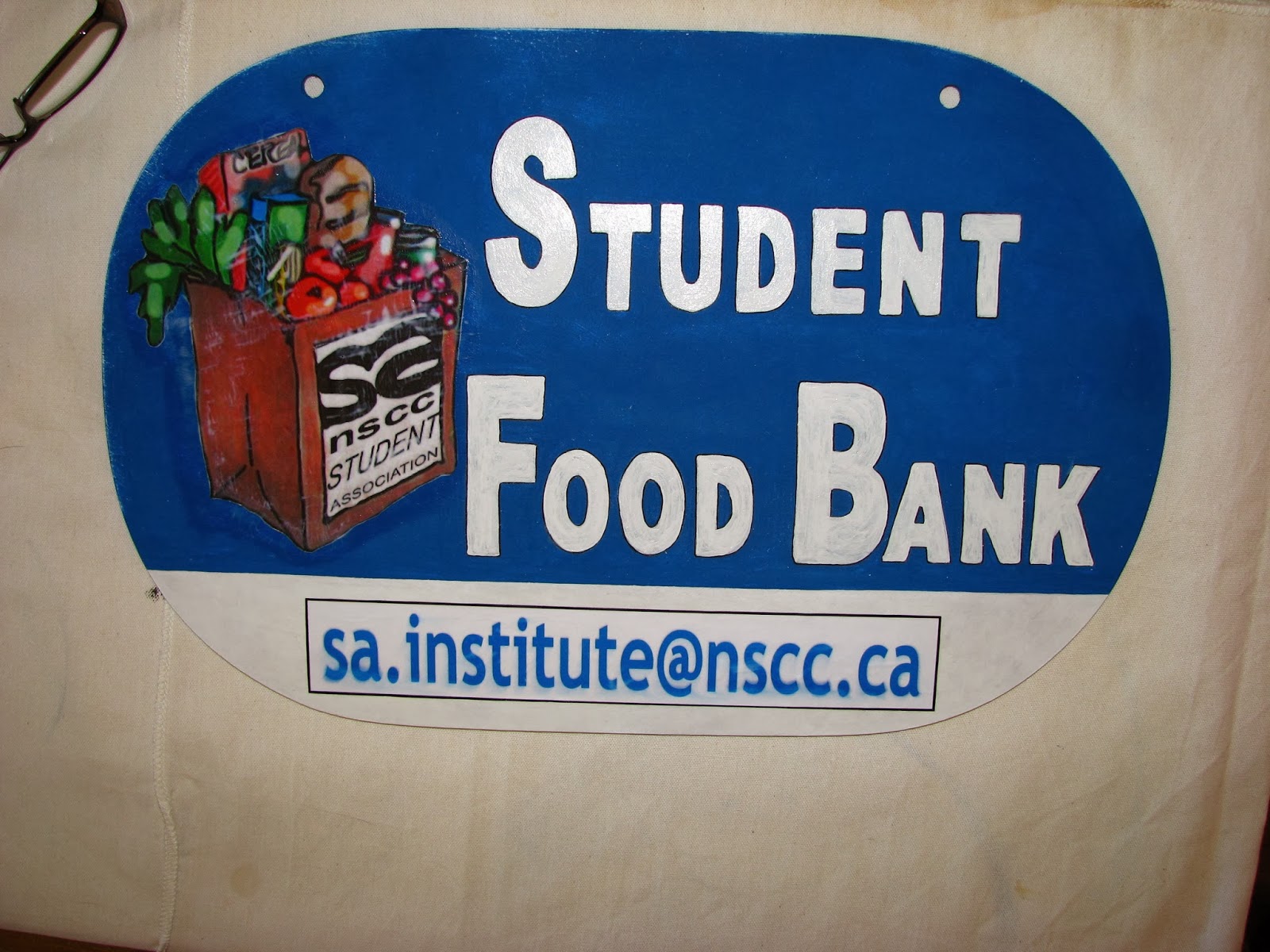 The Crafted Palette: The Double Sided Food Bank Sign